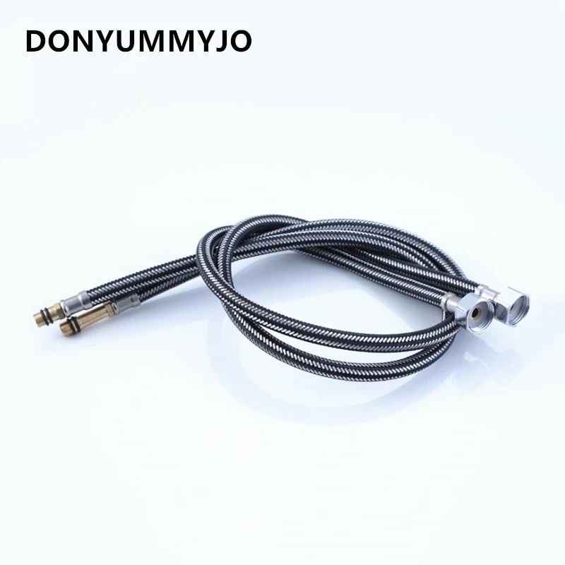 2pcs/set Kitchen Sink Tap Hose Nylon Stainless Steel Wire Lengthened ...