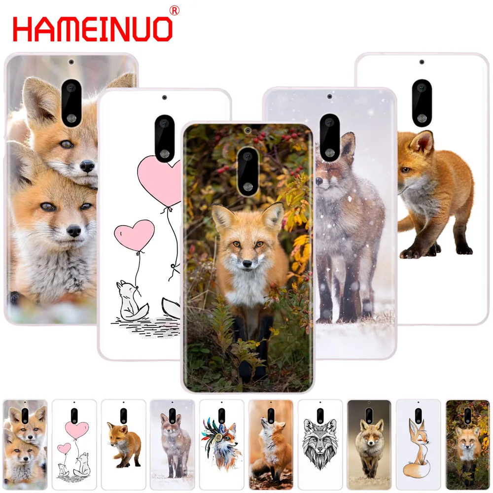 HAMEINUO fox cute lovely animal cover phone case for Nokia 9 8 7 6 5 3 ...
