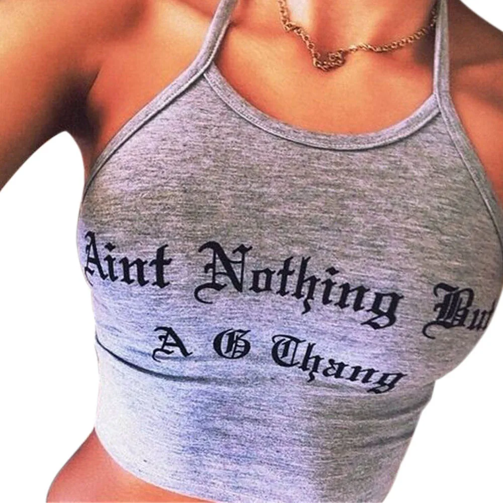 Women Boho Tank Tops Halter Bustier Bra Vest Crop Top Shirt Blouse Cami