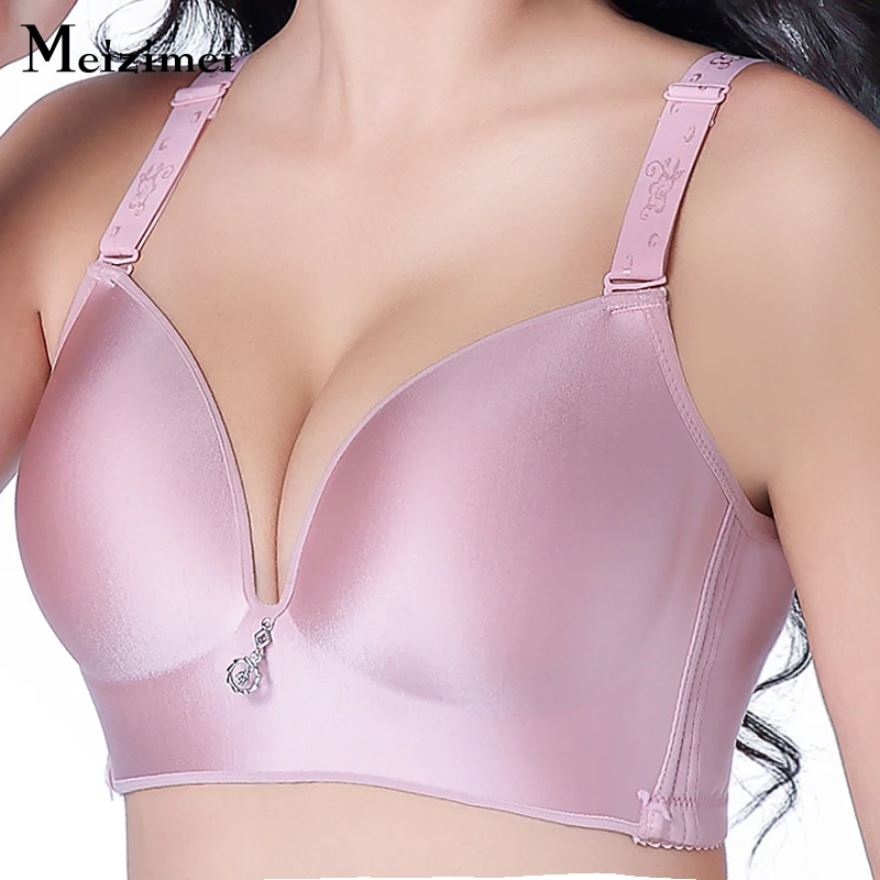 Meizimei Spring Summer Women Plus Size Sexy Bra Luxucuy Ultra Thin