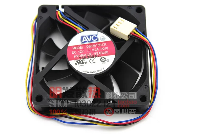 Original DS07015R12L 12V0.3A 7015 7CM 4-wire PWM mute computer CPU fan ...