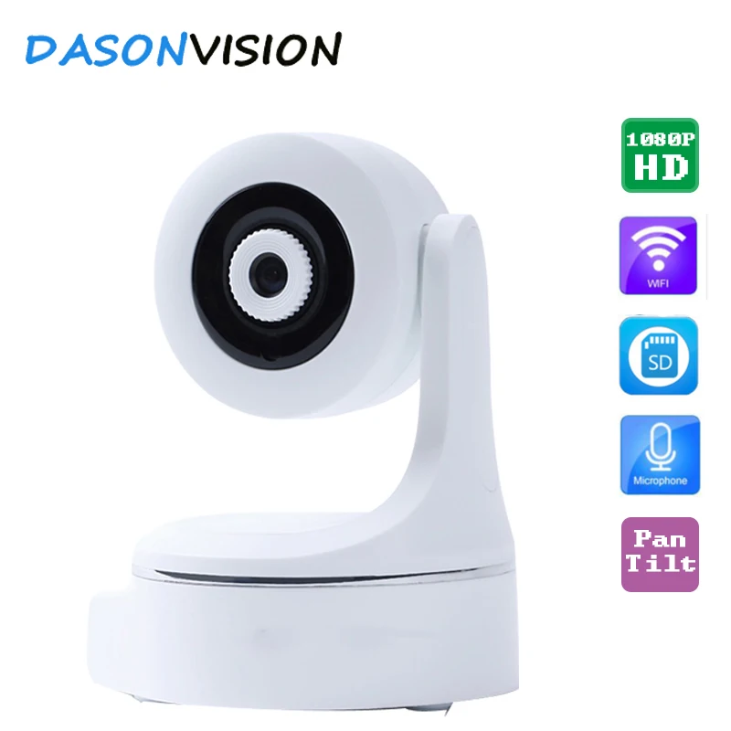 1080P Wifi wireless IP camera home baby monitor infrared pan tilt audio ...