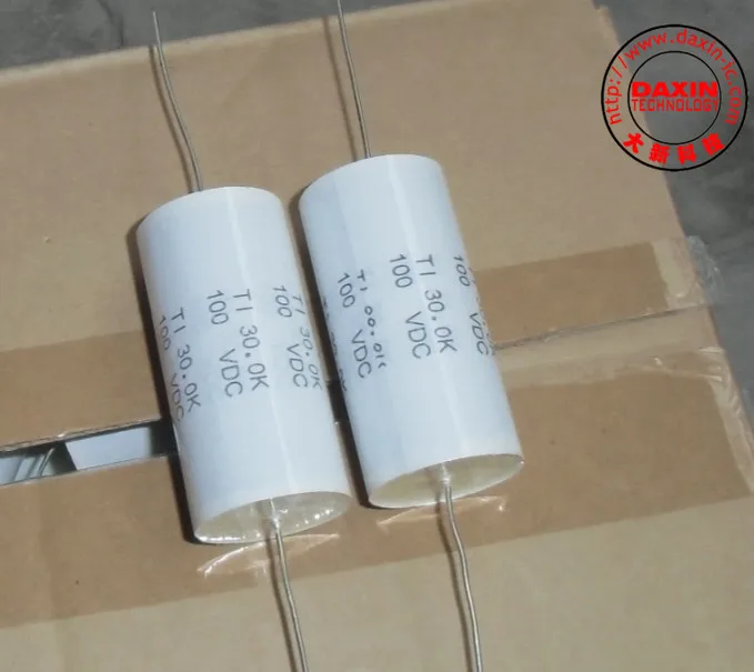 Original 30UF100V axial film capacitors,acoustic splitter capacitor ...