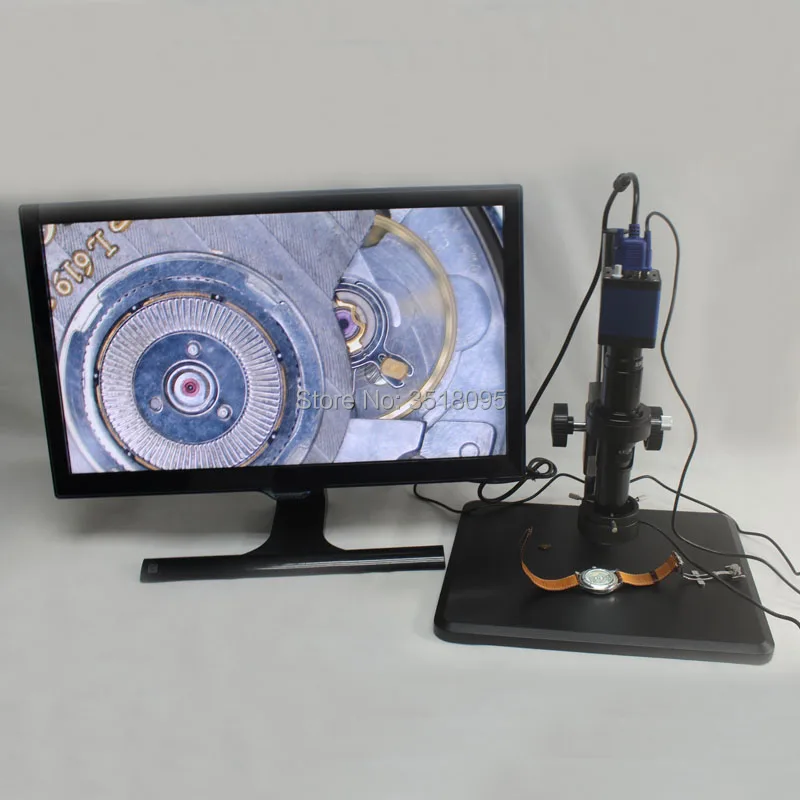 Full HD 2.0MP 30FPS Industrial Video Microscope VGA Camera+10X 200X C ...