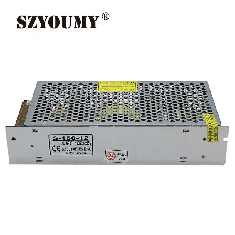 SZYOUMY Power Supply 12V 12.5A 150W 12 volt Led Driver For LED Strip ...