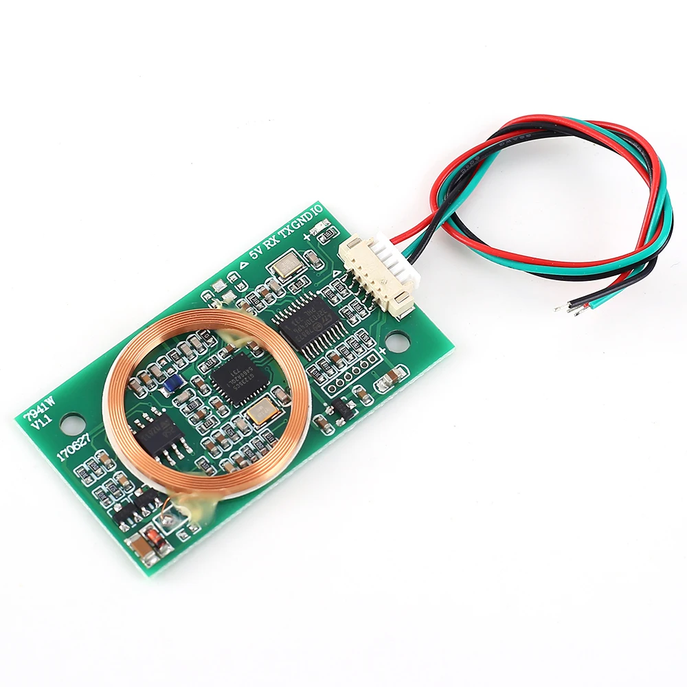 DC 5V RFID Reader Wireless Module UART 3Pin 125KHz 13.56MHz Card ...