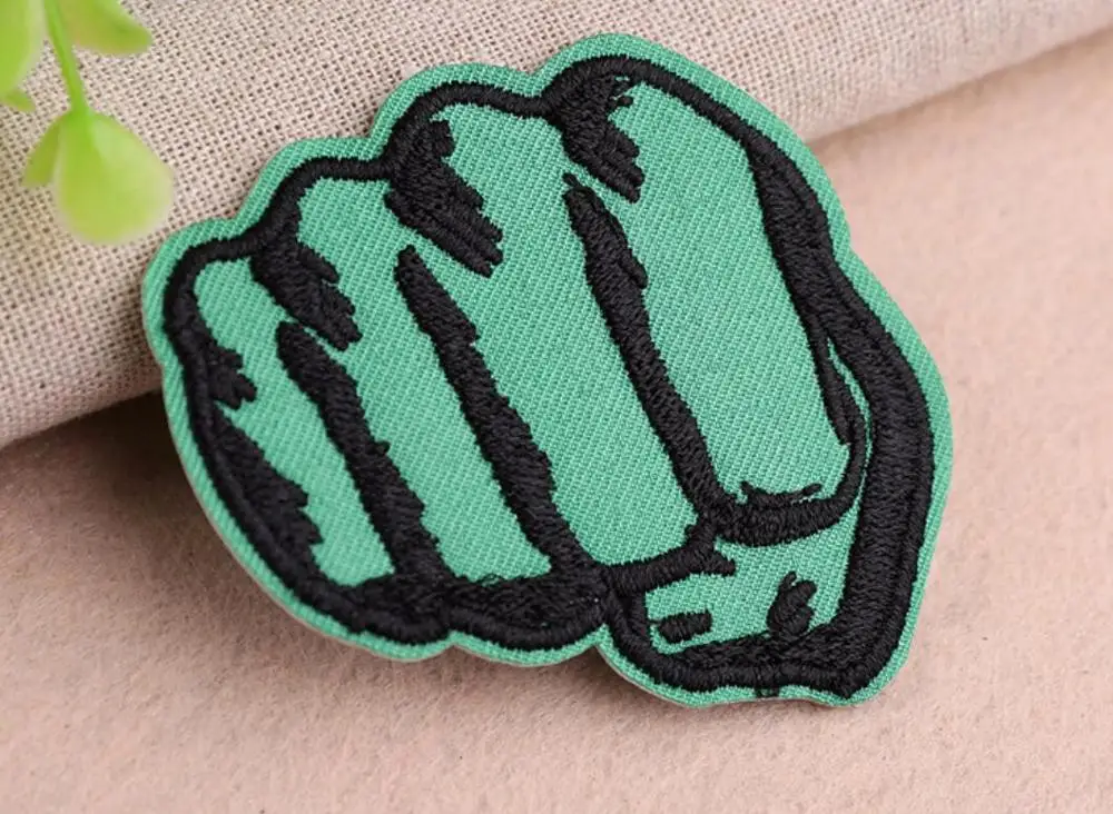The Incredible Hulk iron on patch Hulk fist badge hero cloth ...
