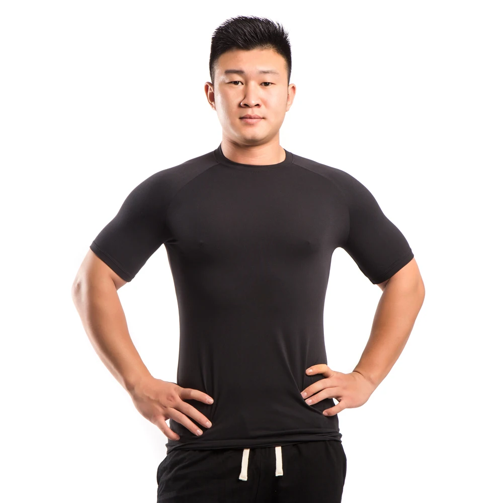 Muscle Alive Men's Bodybuilding Tight Tee Shirt Fitness Workout ...