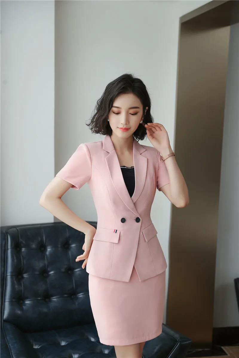 Aliexpress.com : Buy Formal Skirt Suits 2 Piece With Tops And Skirt For ...