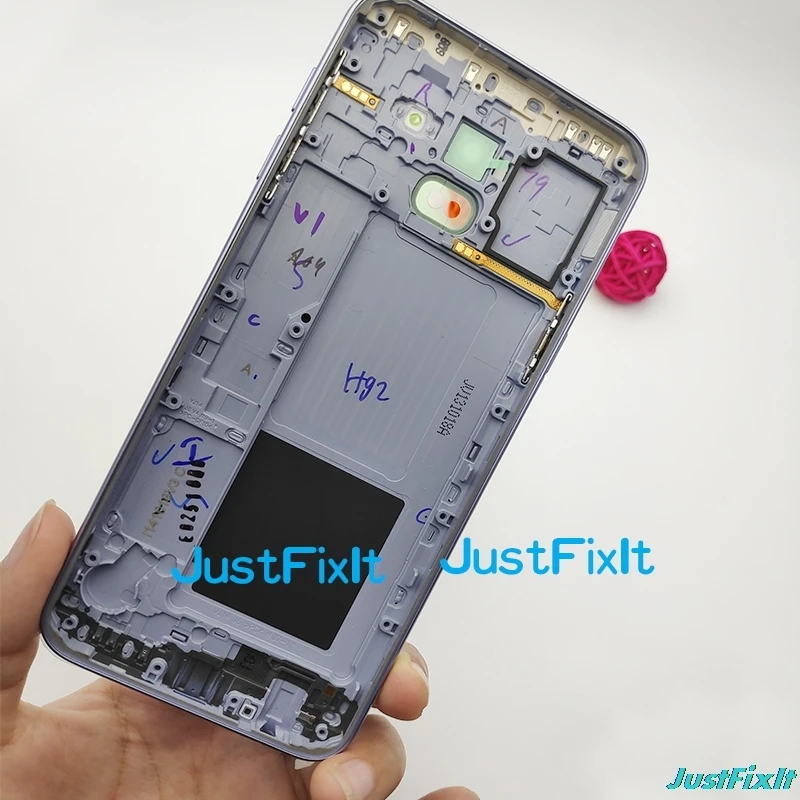 Для SAMSUNG Galaxy J6 J600 J600F задняя крышка батарейного отсека ...