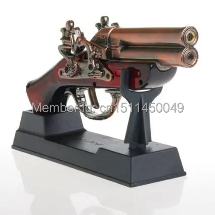 oer-1800-Dual-Brass-Barrel-Derringer-Flintstock-Musket-Gun-Pistol-Shape ...
