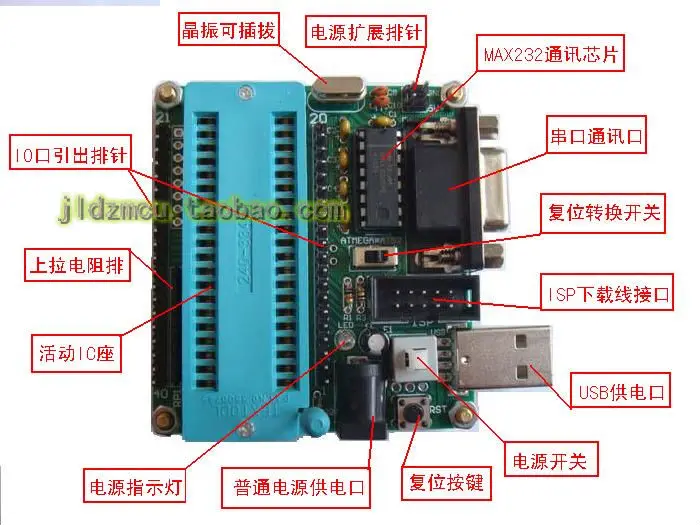 Scm Minimum System Board Stc Programmer (including Stc89c52+usb To Serial Port, +usb Take Wire ...