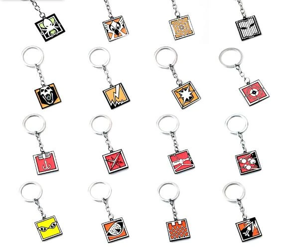 Rainbow Six Siege Merchandise Keychain Key Chains Skull Metal Keychain ...