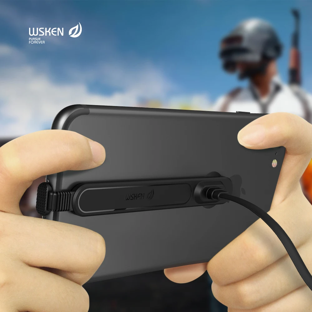 WSKEN Cable Micro USB de 90 grados para juegos Cable de datos de carga ...