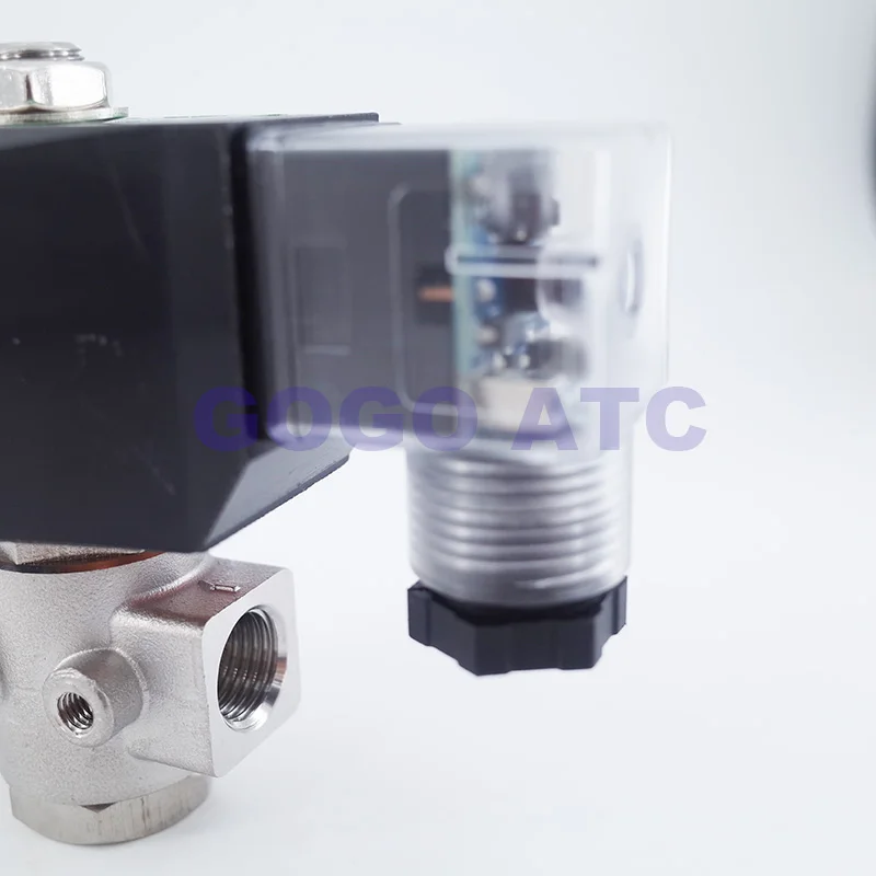 Generic Zero-Pressure Start 1/4" 24vdc 220v Orifice 1.5mm/2.5mm/3/4/5/6mm 2 Way Stainless Steel ...