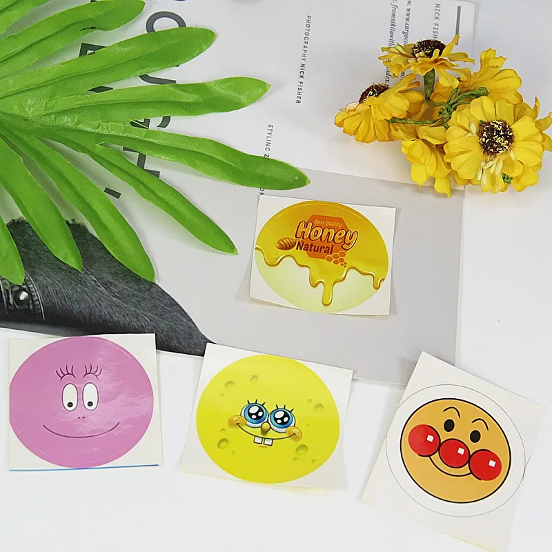 1 Pcs/pack Cartoon Cute Stickers 4 Optional Smiley Face Colorful ...