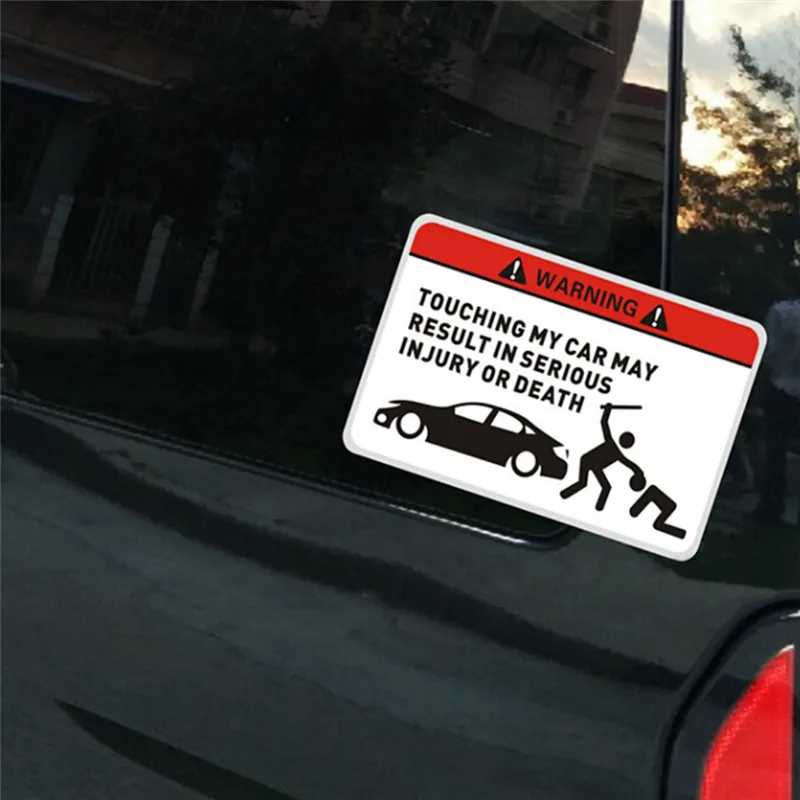 Warning GPS ALARM SYSTEM Tracking Anti Theft Funny Car Window Sticker ...