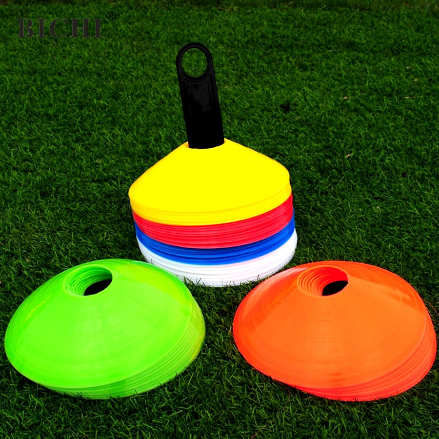BICHI 10Pcs PE Obstacles Sign Plate Disc Cones Field Football Soccer ...