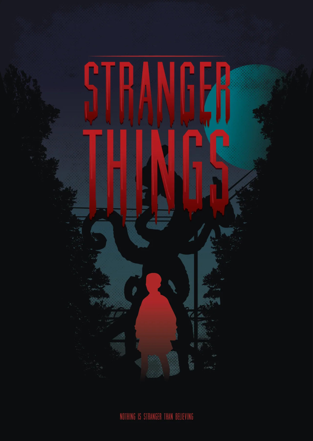 Stranger Things Science Sci-fi Propaganda Poster Classic Retro Vintage ...