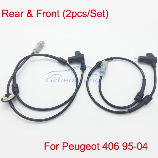 2pcs/ Set New for Peugeot 406 Front and Rear ABS Wheel Speed Sensor ...