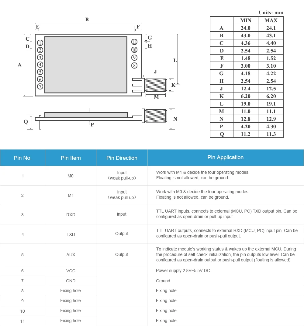 LoRa SX1278 SX1276 433MHz RF Module Transmitter Receiver 8000m E32 ...