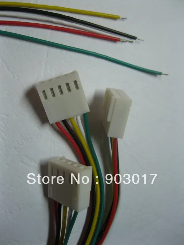 24-Pcs-Per-Lot-2510-Pitch-2-54mm-5-Pin-Female-Connector-with-26AWG ...