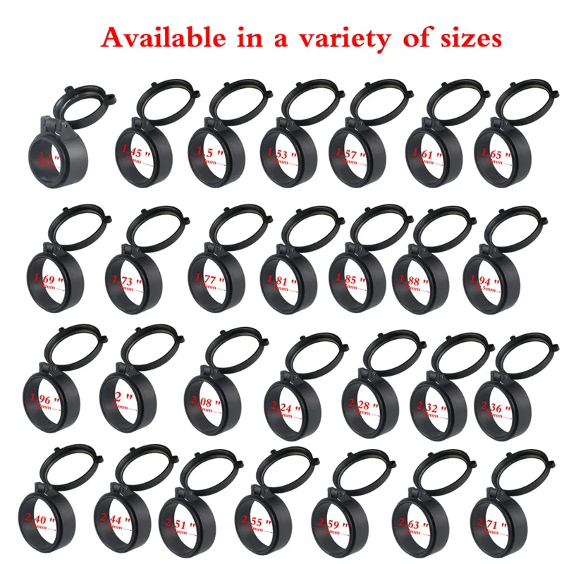 Transparent Lens Cover For Scope 30 69MM Flip Up Quick Spring ...