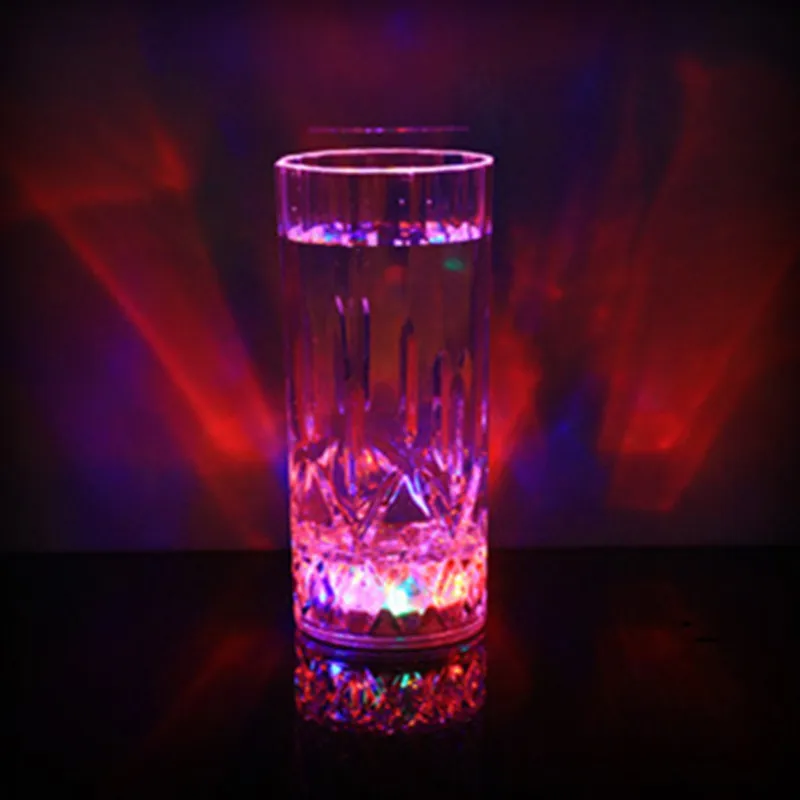2016 New led LED glasses of fresh water induced luminescence wine beer ...