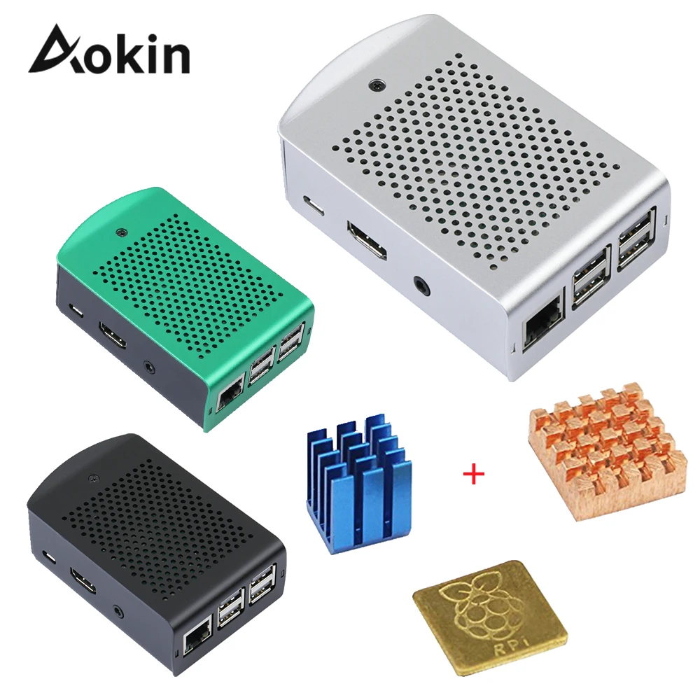 Raspberry Pi 3 Model B Plus Case Aluminum Case Metal Enclosure 3 Box ...