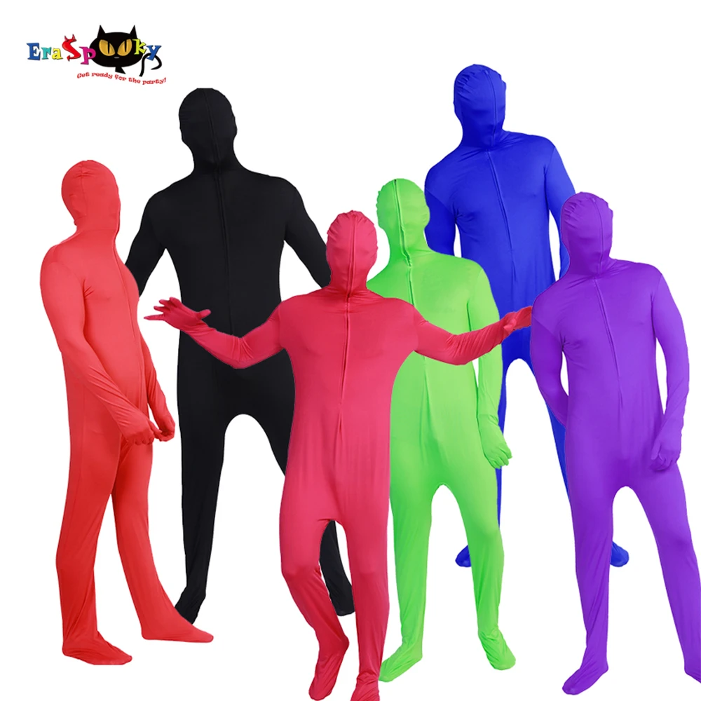 Mens Lycra Full Body Zentai Suit Costume Adult Second Skin Tight Suits ...