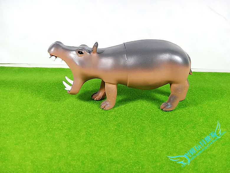 Animal Model Toy Hippo Action Figures Learning Educational Toys for ...