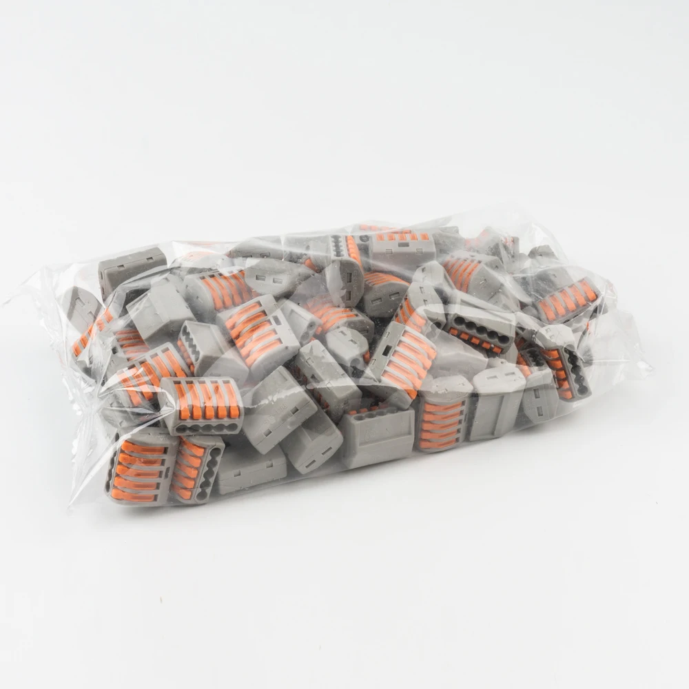 100pcs 5pin WAGO mini wire Connectors Universal Compact Wiring ...