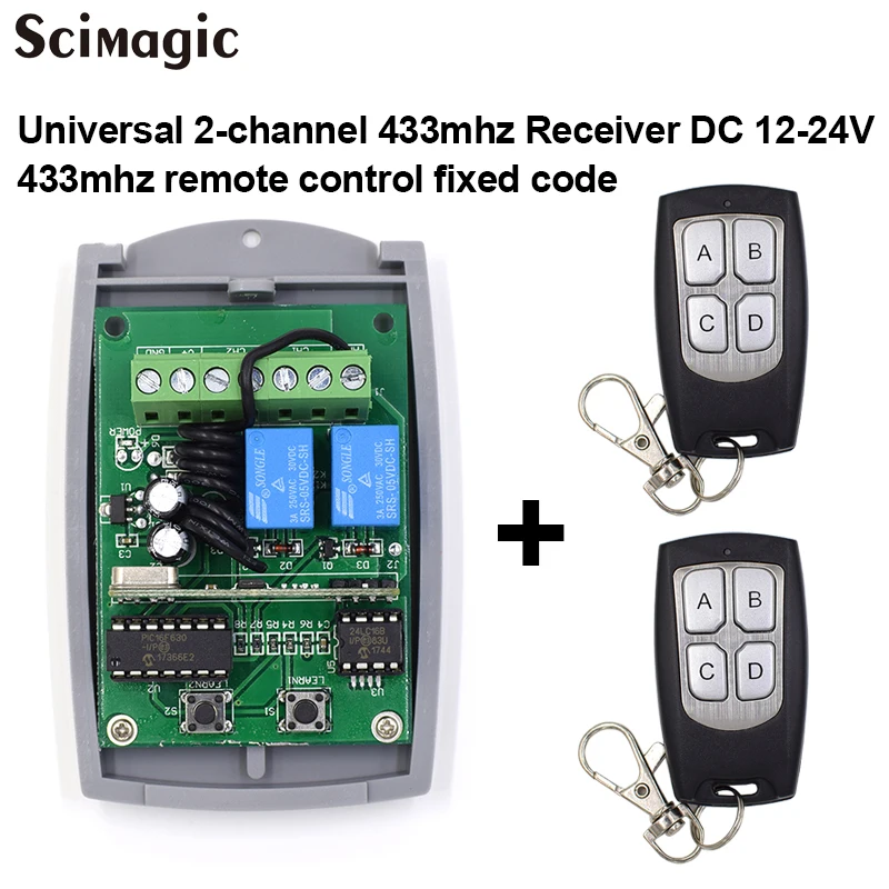 Universal 433mhz remote control receiver / 1527 433MHZ remote control ...
