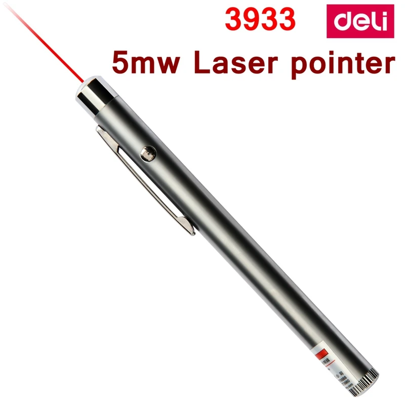 5mw Deli 3933 Red Laser Pointer Laser Pen 200 Meter Distance Retail ...
