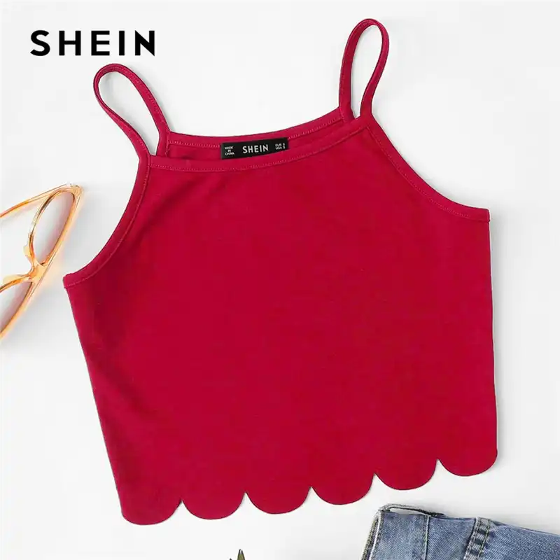 Venta > shein top rojo > en stock