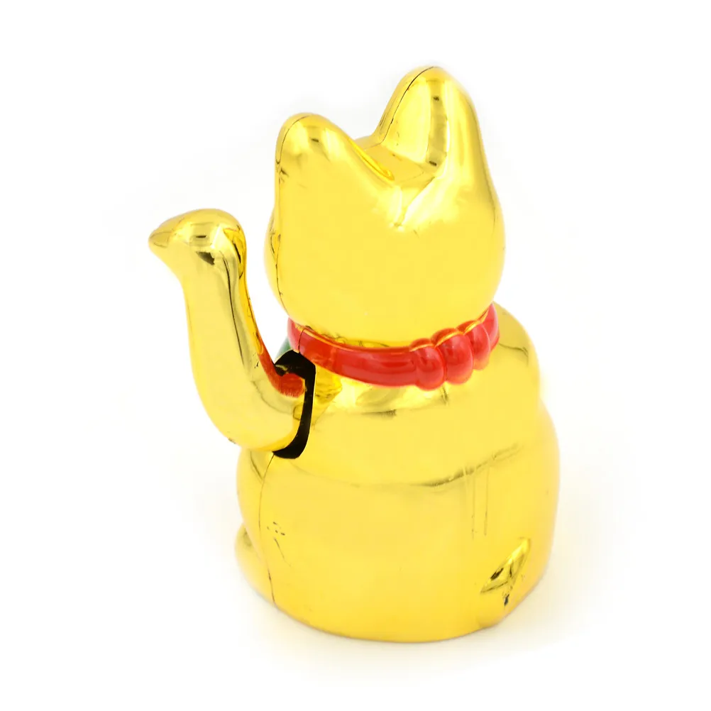 Chinese Lucky Wealth Waving Cat Gold Waving Hand Cat Feng-Shui Lucky ...