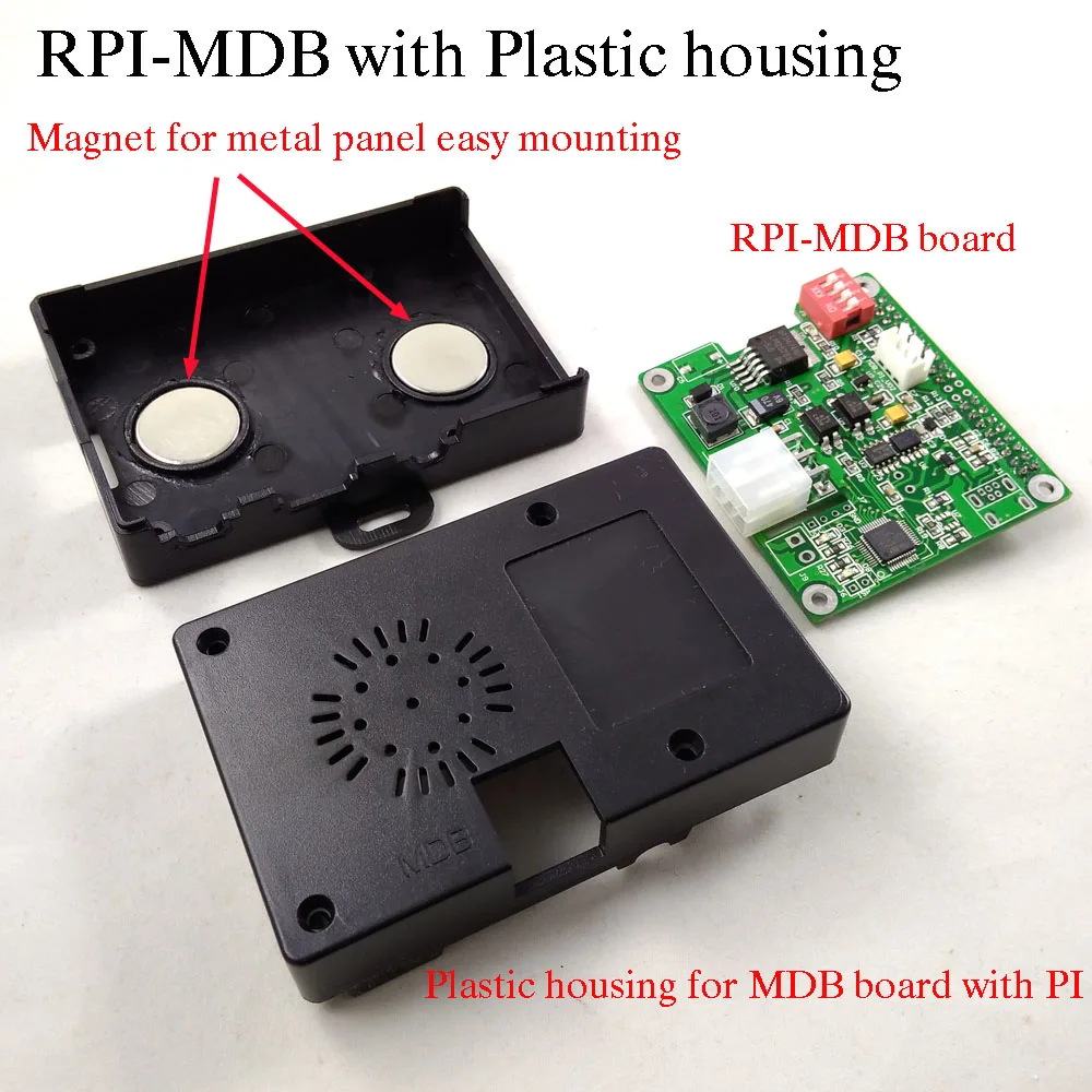 Raspberry Pi To Vending Machine Mdb Cashless Interface Adapter Board With Housing Working With