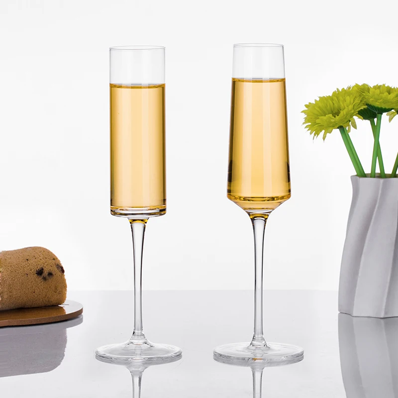 Crystal Champagne Glasses Goblet Glass Cup Set Drinking Glasses Cups Red Wine Glass Bar Hotel