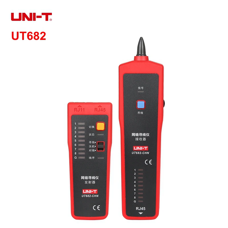UNI T UT682 Wire Tracker RJ11 RJ45 Telephone Network Cable Tracker DC ...