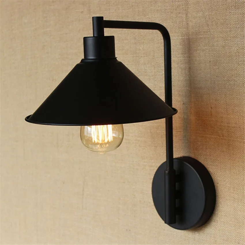 New Vintage Edison Wall lamps,American Loft Style Iron Lampshade Wall ...
