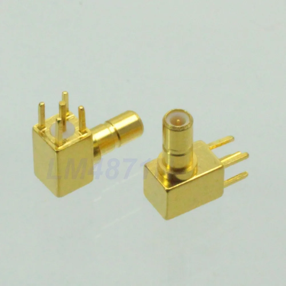 5pcs Connector SSMB male plug solder PCB mount right angle 2.5mm|pcb ...