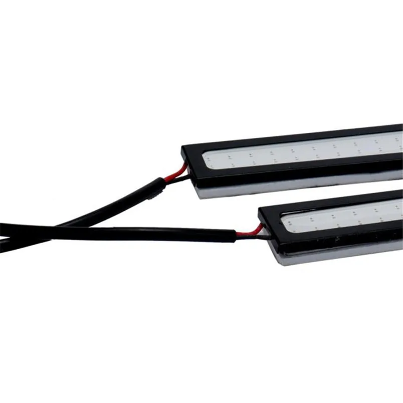 2 X Super Bright Red Car Cob Led Lights Drl Fog Driving Lamp Waterproof