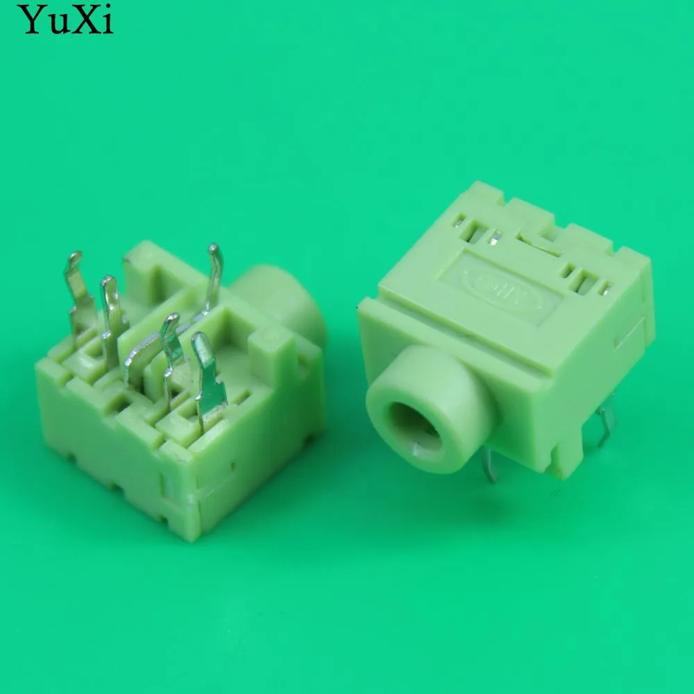 5 Green 5 Pink 3.5mm Female Audio Connector 5 Pin DIP Stereo Headphone ...