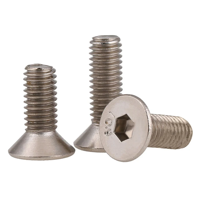 M8- 10.9 Nickel Flat Head Cap Screws/ Plated Countersunk Head Cap ...