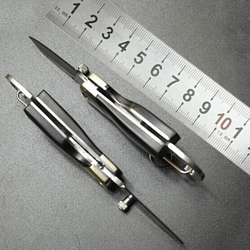 Folding Knife Stainless Steel Folding Knife Key Ring Camping Mini ...