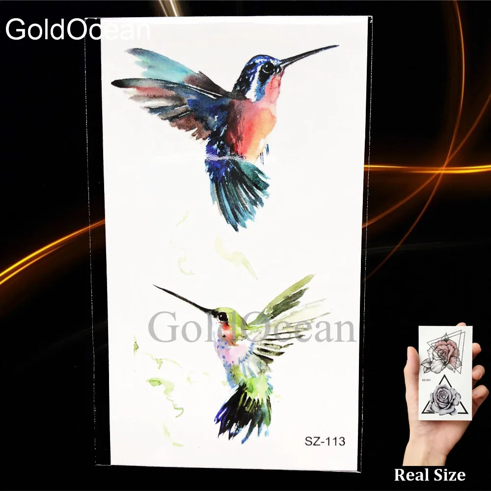 Flying Hummingbird Tattoo