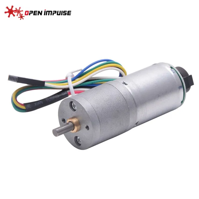 2pcs. JGA25 371 201 RPM at 12 V DC Gearmotor with Encoder (201 RPM at ...