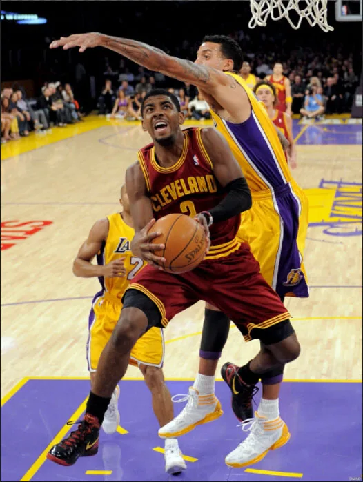 Basketball Stars Kyrie Irving Layup Cleveland Cavaliers Art Huge Print ...