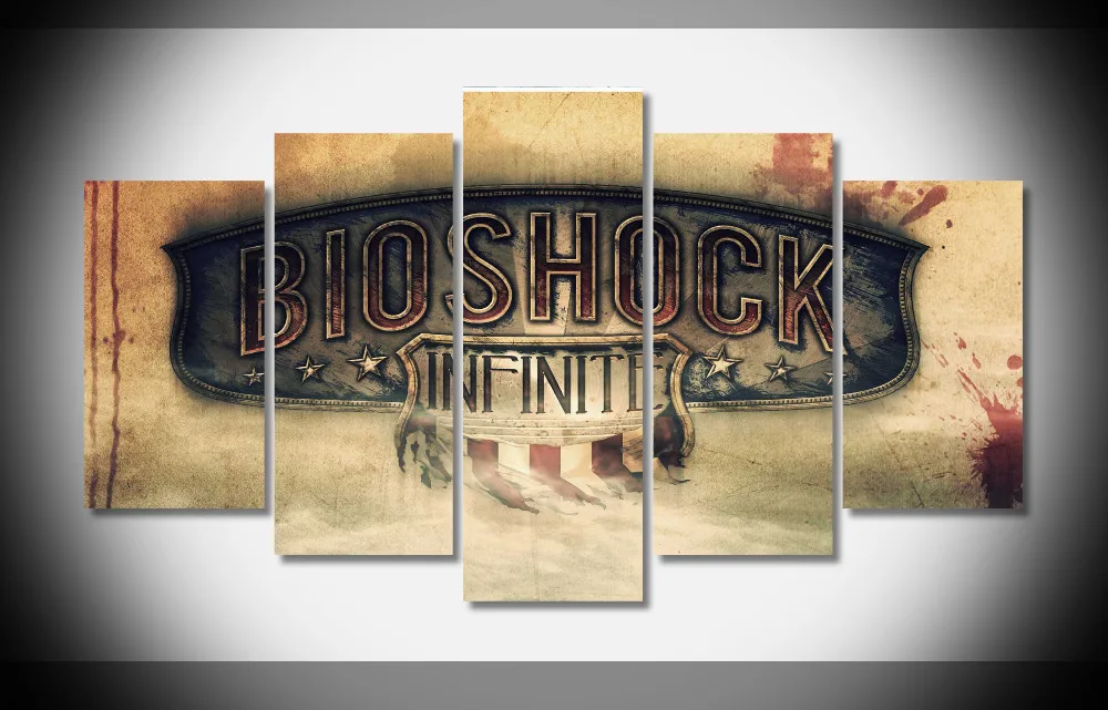 7394 bioshock bioshock 무한 포스터 액자 갤러리 랩 아트 인쇄 홈 벽 장식 선물 벽 그림 이미 디지털 걸려 ...