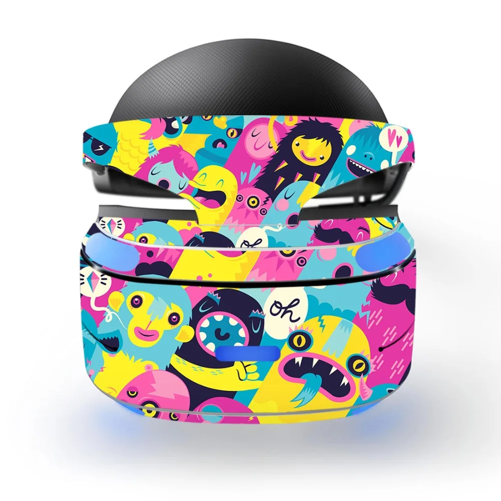 Cartoon Monsters PSVR Skin Sticker for Sony Playstation PS VR Headset ...